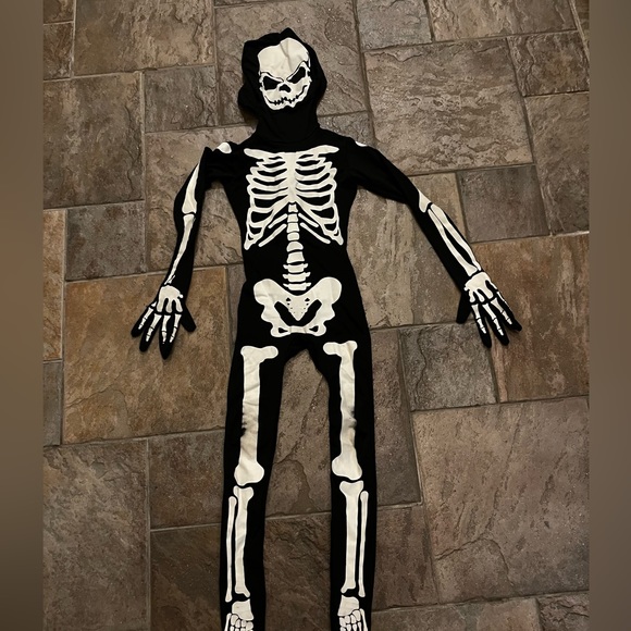 Spirit | Costumes | Spirit Kids Costume Skeleton Skin Suit Size Ys ...